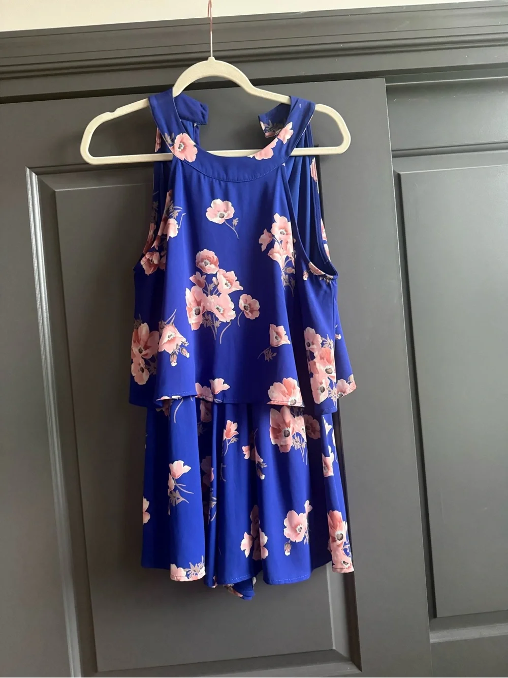Altar'd State | Other | Altard State Royal Blue Floral Layered Dress ...